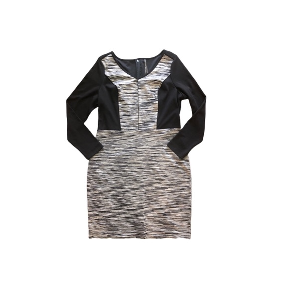 Andrew Marc | Dresses | Andrew Marc Long Sleeve Black Vneck Dress ...